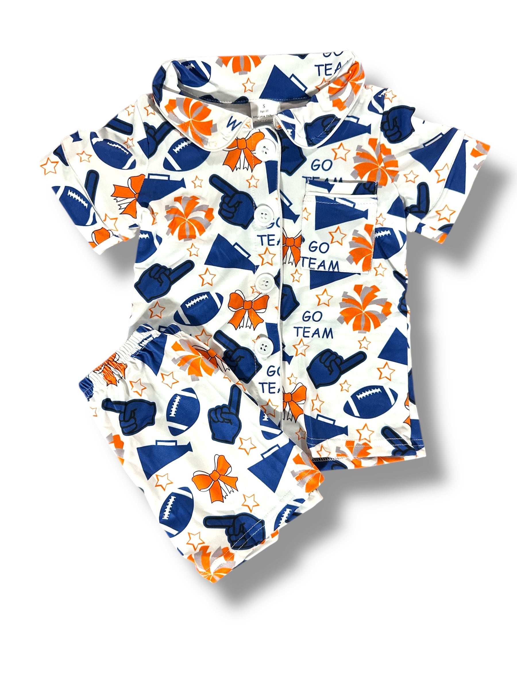 Go Team Orange & Blue Lounge – Moo-Cow Designs
